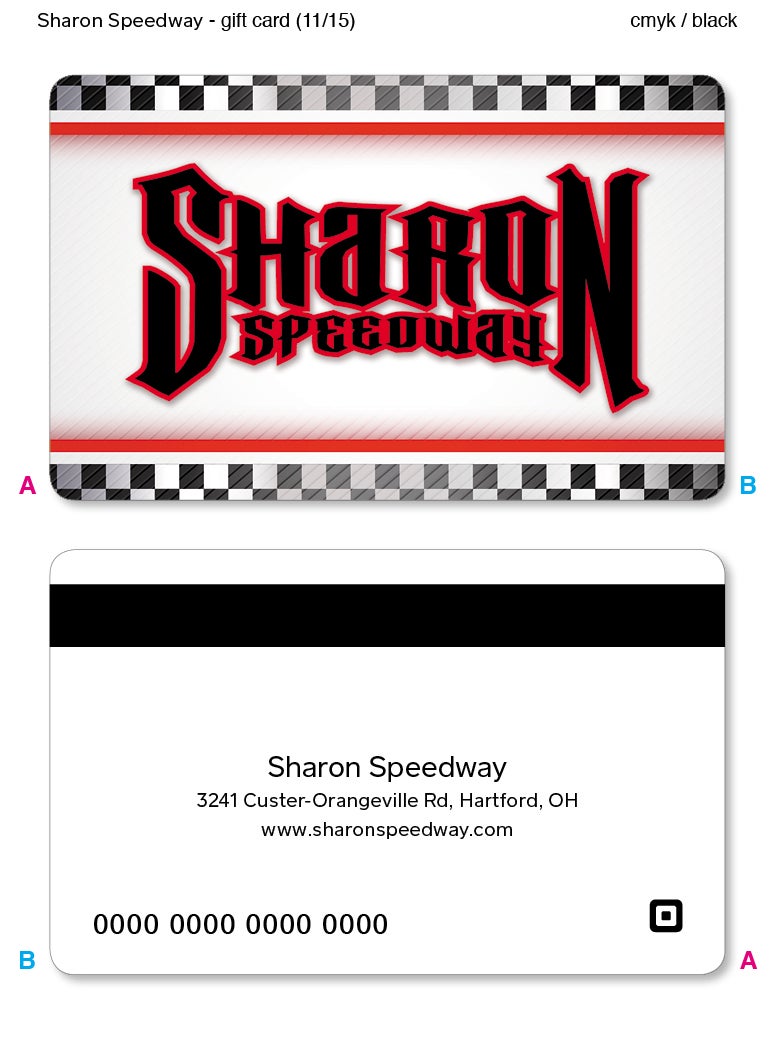 Gift Cards | Sharon Speedway